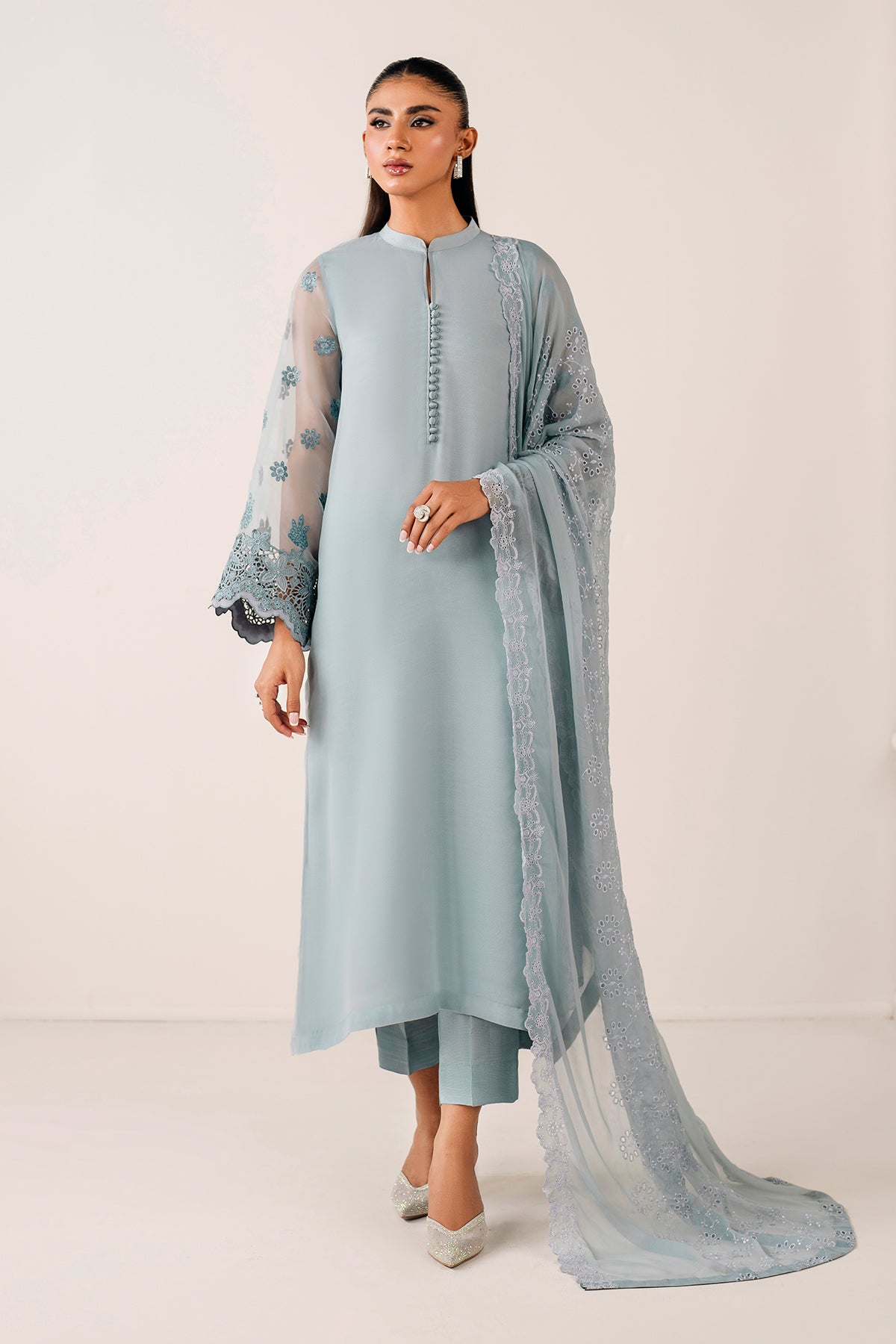 EMBROIDERED CHIFFON DUPATTA 75