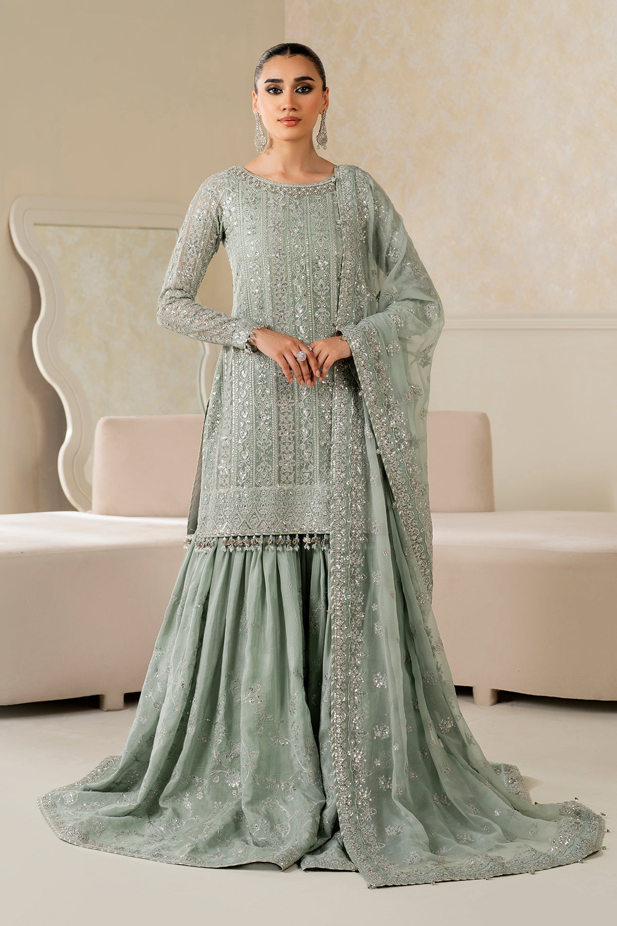 EMBROIDERED CHIFFON UF-4160