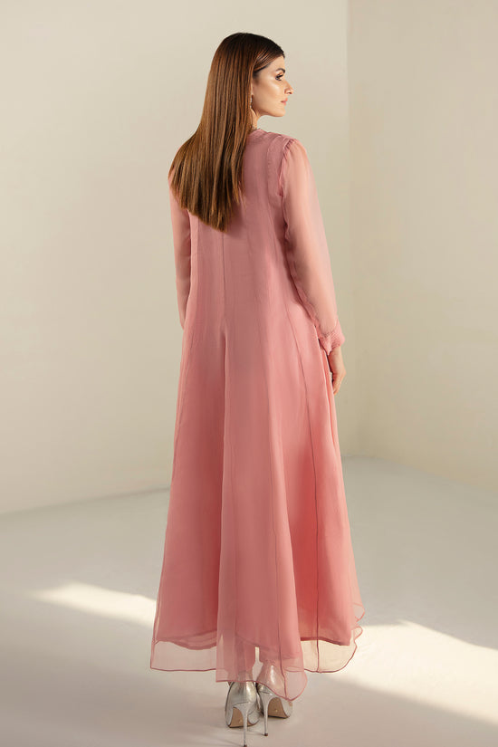 PLAIN CHIFFON FROCK PR-580#N# – BAROQUE